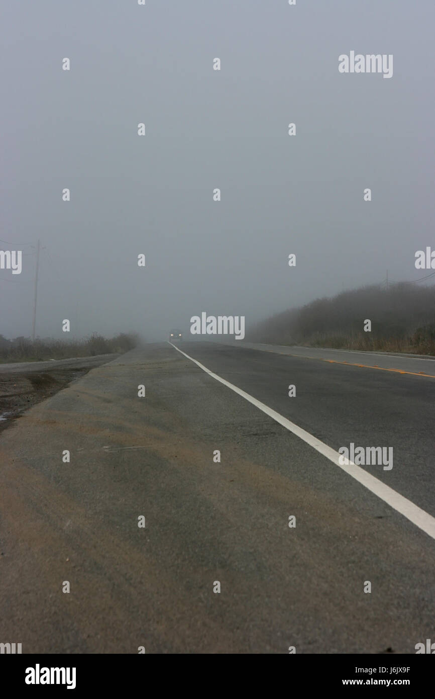 fog car automobile vehicle means of travel motor vehicle road street ...