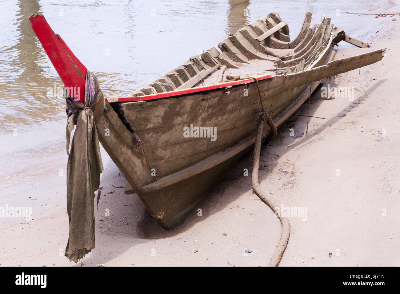 Damaged rowing boat hi-res stock photography and images - Alamy
