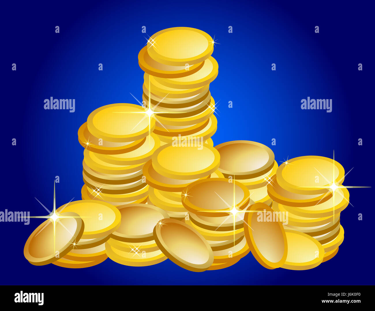 money gold coins Stock Photo - Alamy