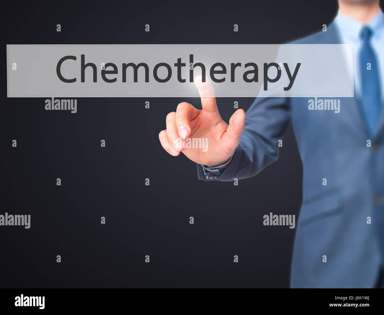 Chemotherapy - Businessman hand pressing button on touch screen ...