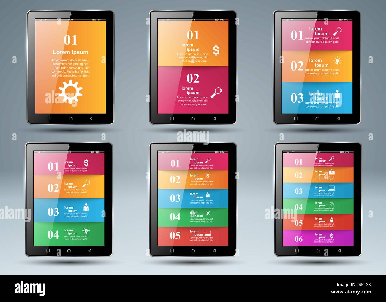 3D infographic. Tablet icon Stock Vector Image & Art - Alamy