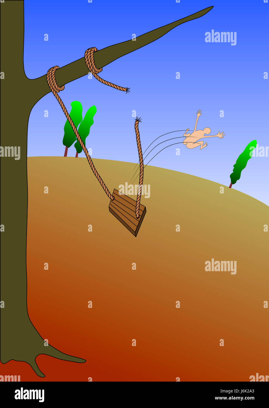 accident macabre failure outage error cartoon allegory flight ...