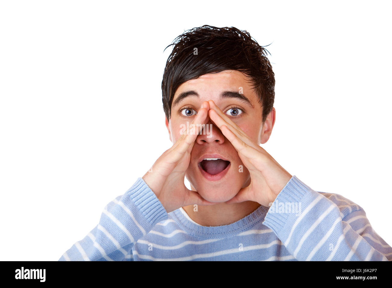 attractive teenager screams - young teenage screams Stock Photo - Alamy