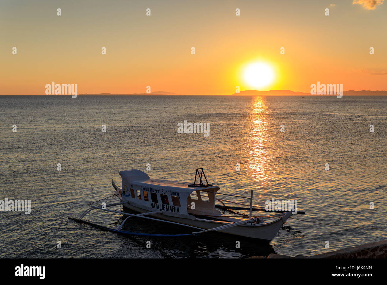 Sunset in Anilao, Batangas, Philippines Stock Photo - Alamy