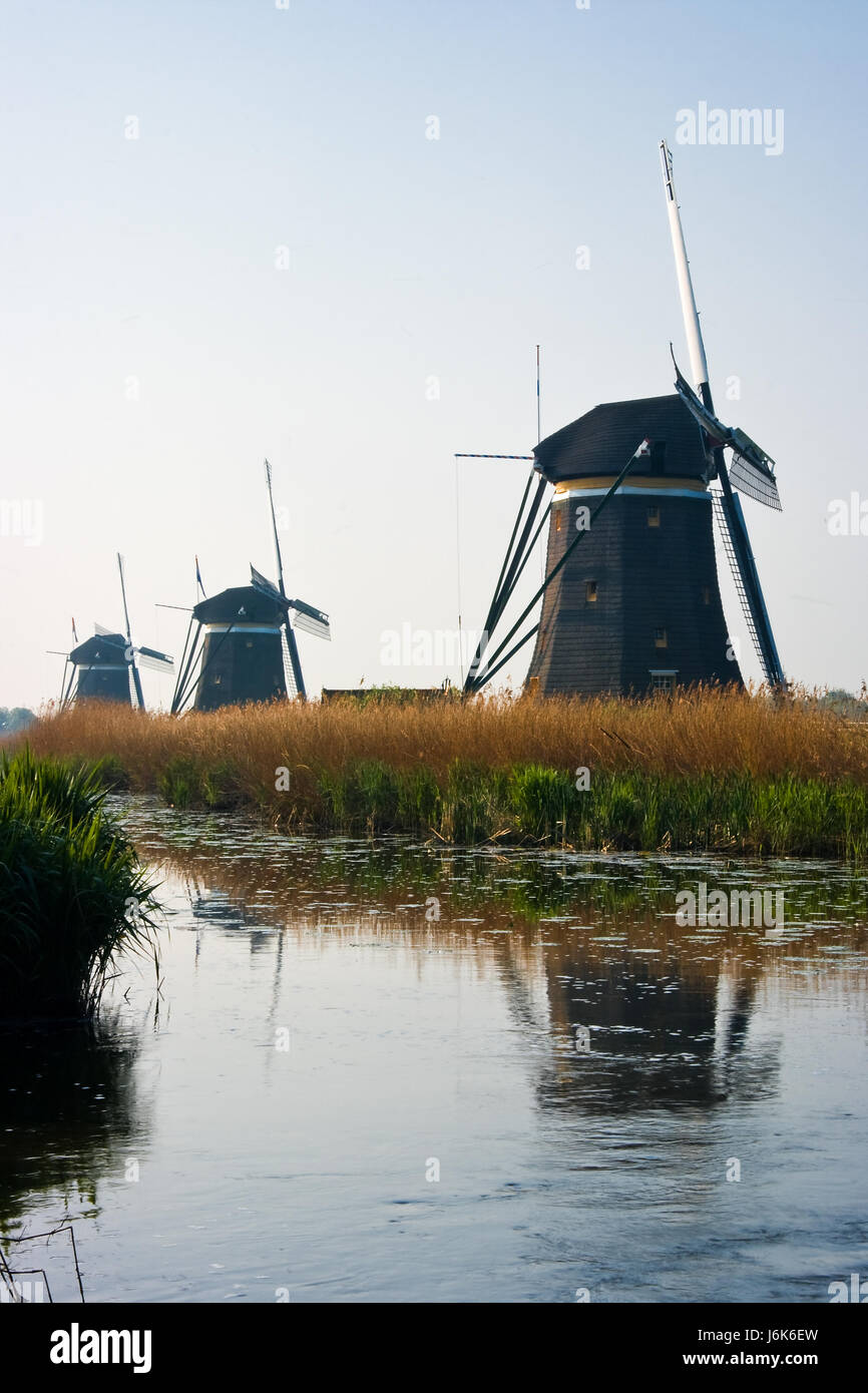 holland netherlands mill mills landscape scenery countryside nature ...