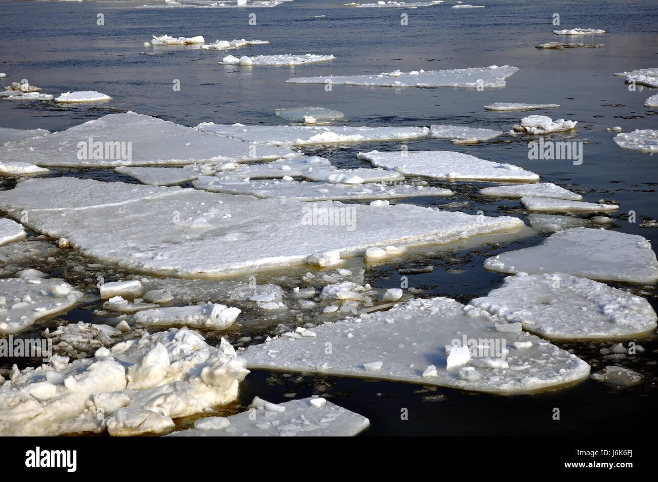 winter cold frozen block river water nature ice environment enviroment ...
