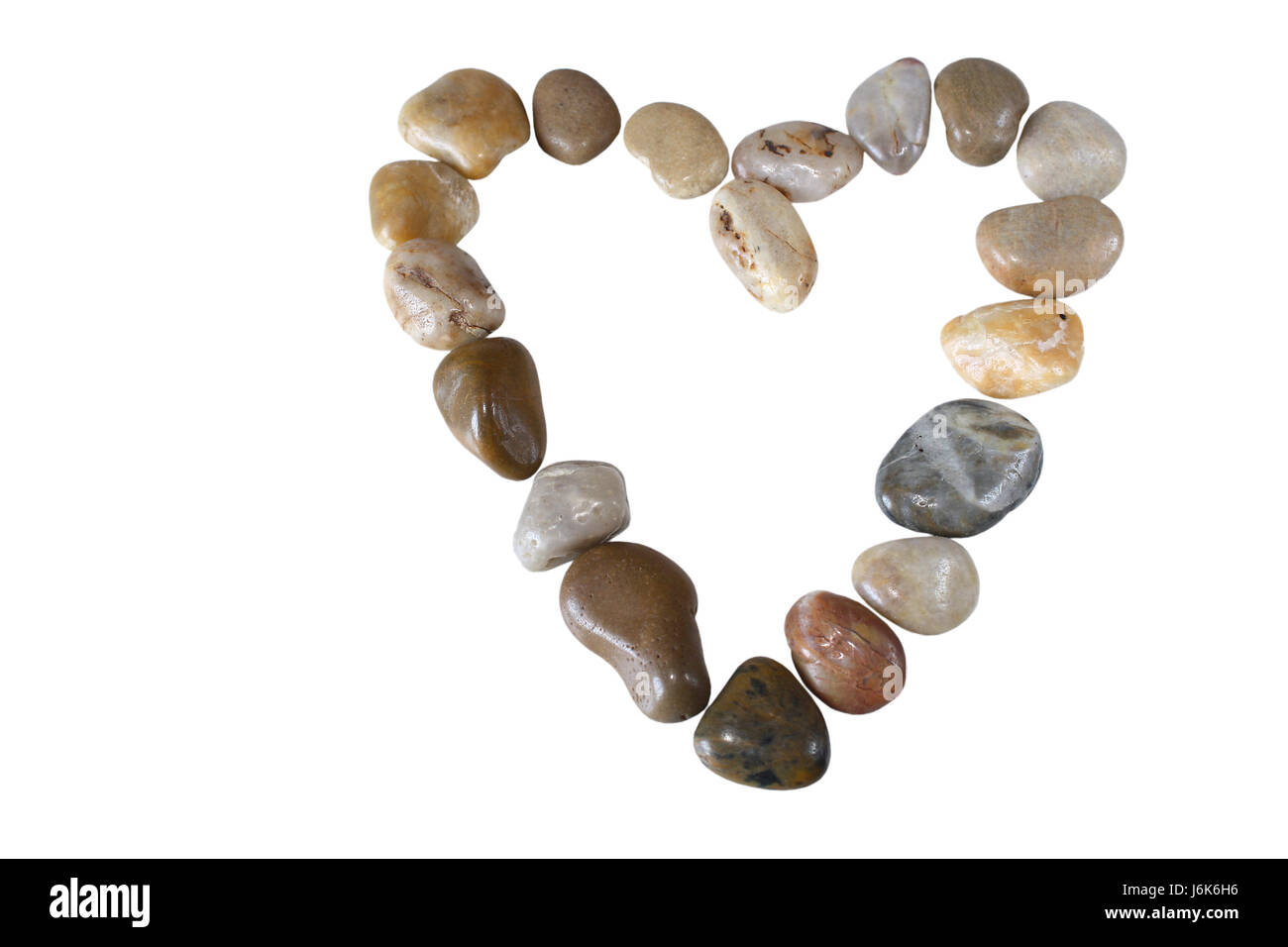 Pebble heart Cut Out Stock Images & Pictures - Alamy