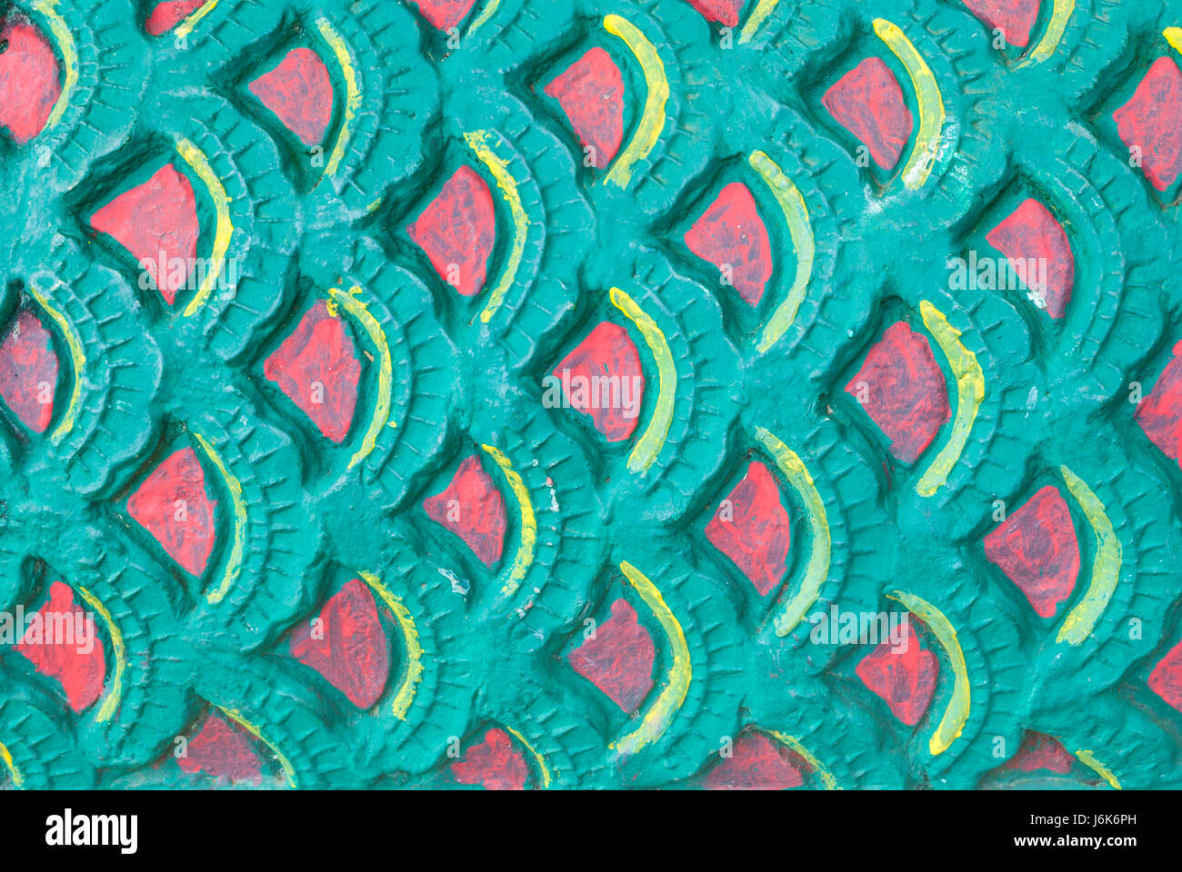Closeup to Stack of Dragon/ Naga Red and Green Scale Background Stock ...