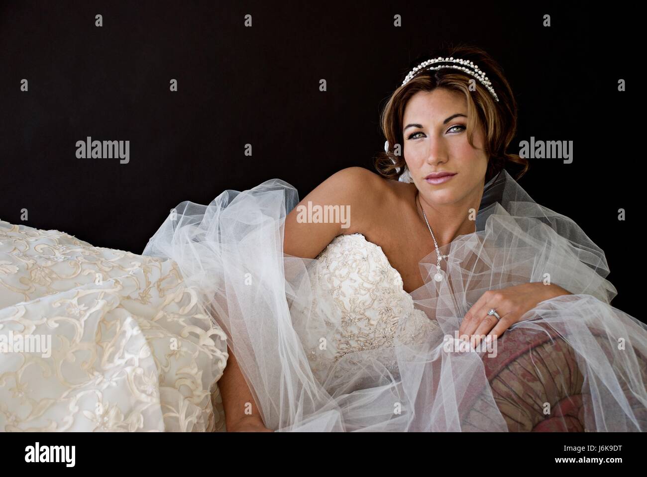 reclining partner bride dress gown woman recline ring female wedding ...