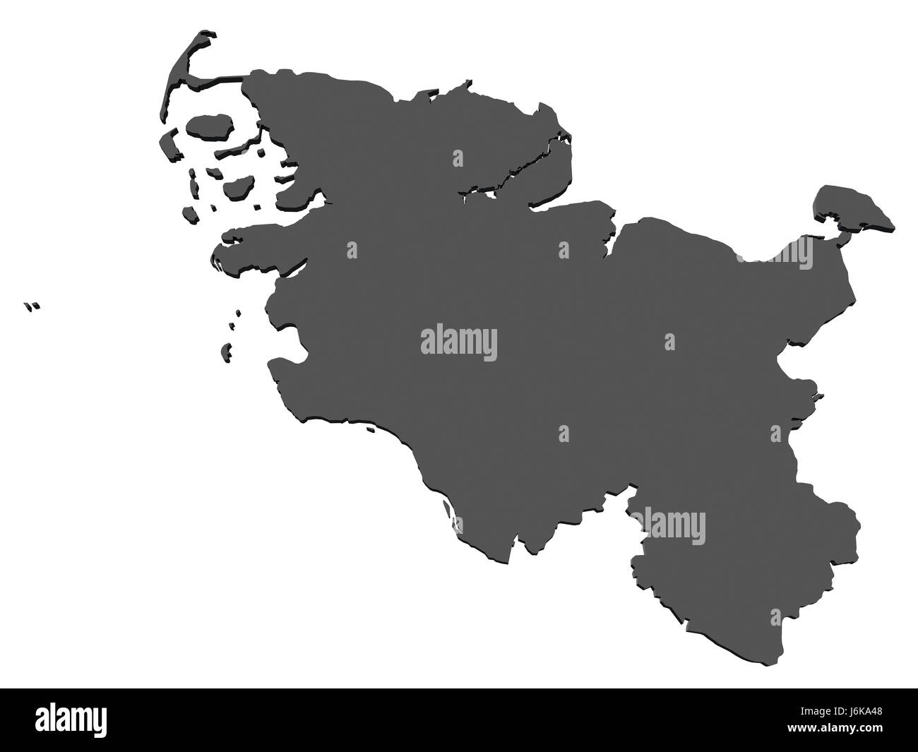 map of schleswig holstein Stock Photo - Alamy