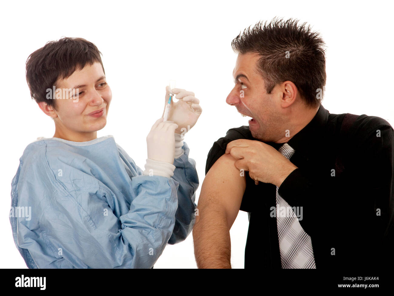 doctor physician medic medical practicioner funny patient injection ...