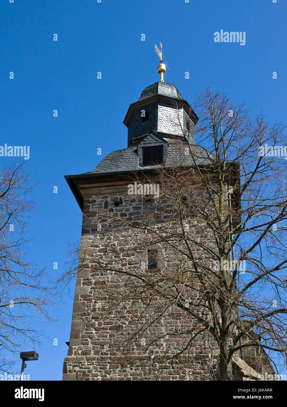 old church tower Stock Photo - Alamy