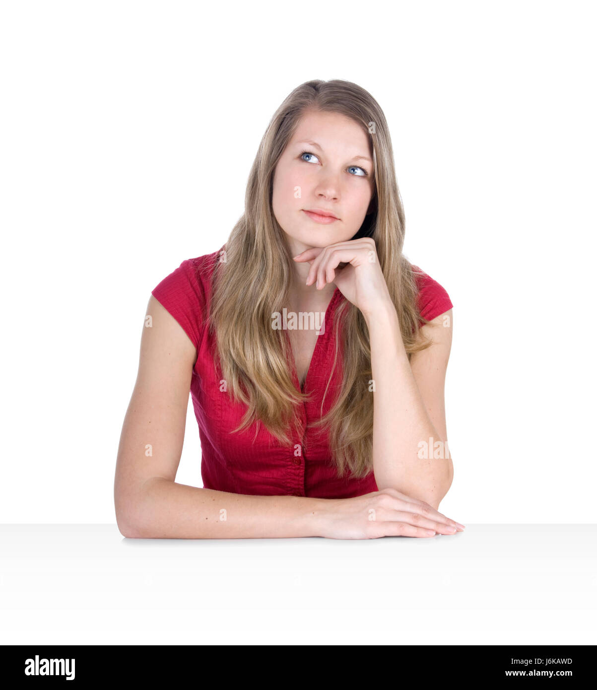 secretary think thoughts clerk contemplation officer thinking woman ...