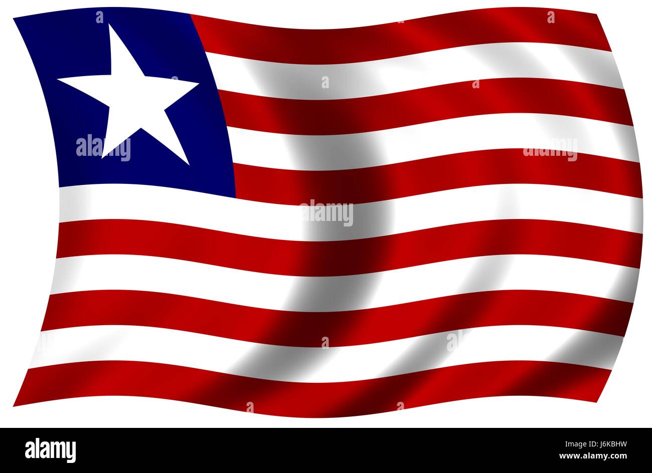 national flag of liberia Stock Photo - Alamy