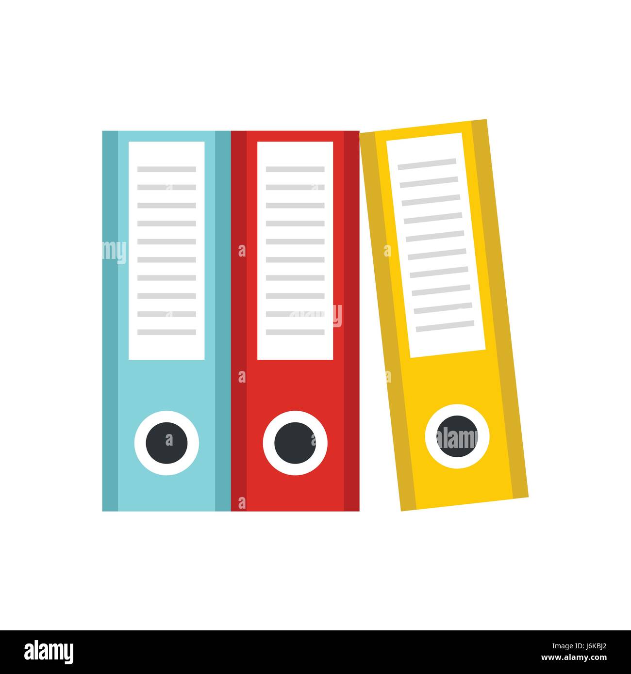 Documentation in folders icon, flat style Stock Vector Image & Art - Alamy