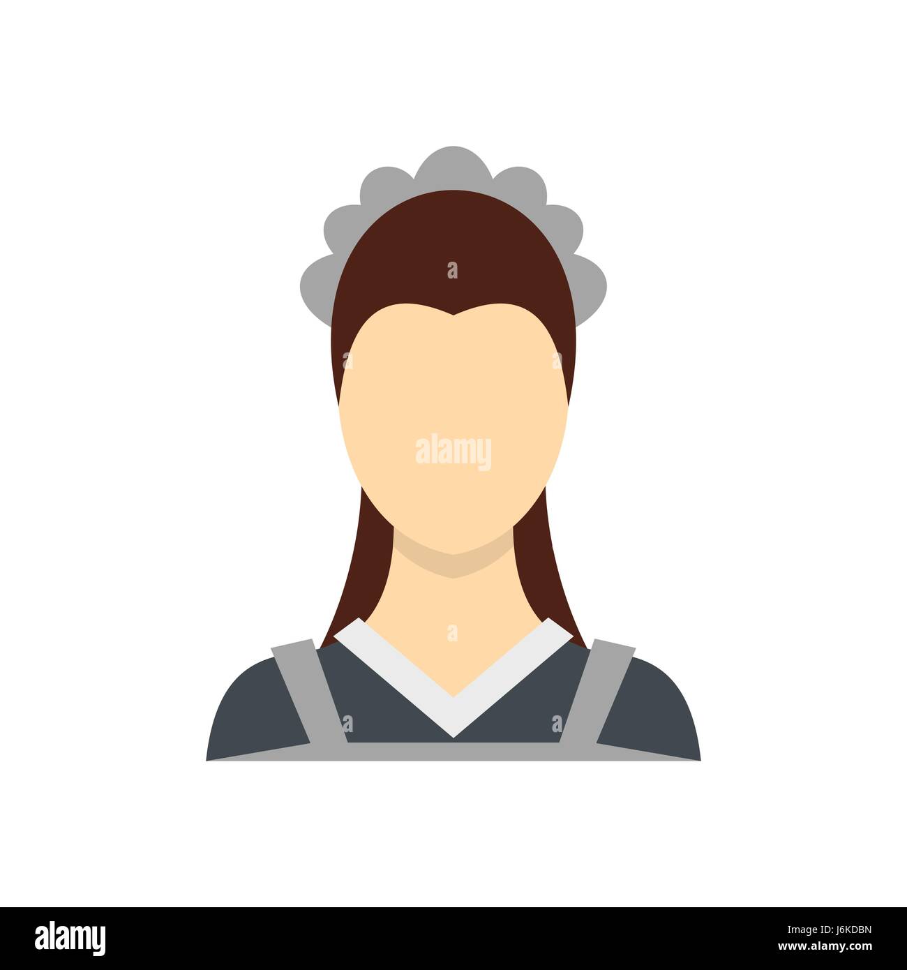 Maid icon, flat style Stock Vector Image & Art - Alamy