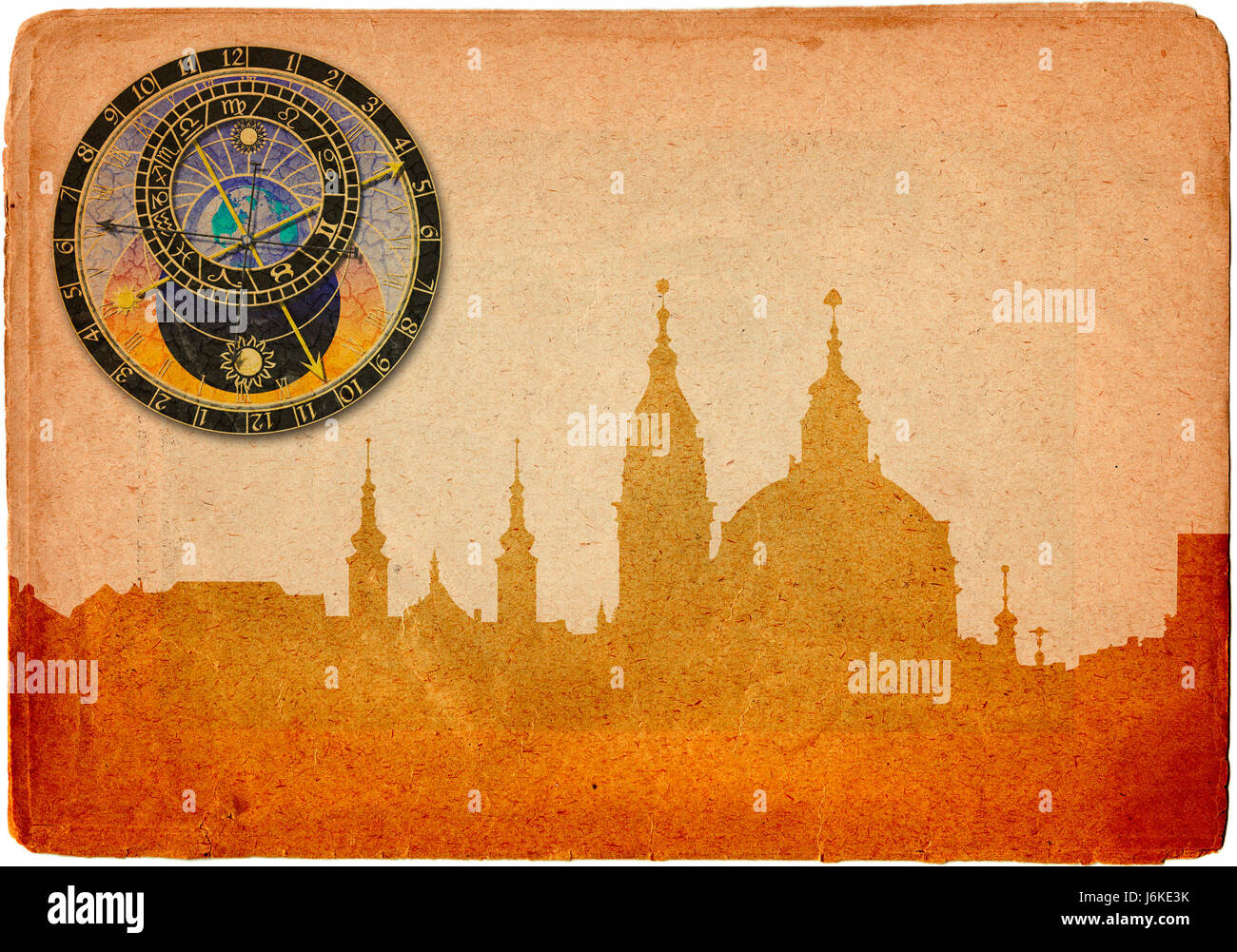 famous tourism prague retro castle landmark chateau tower beautiful ...