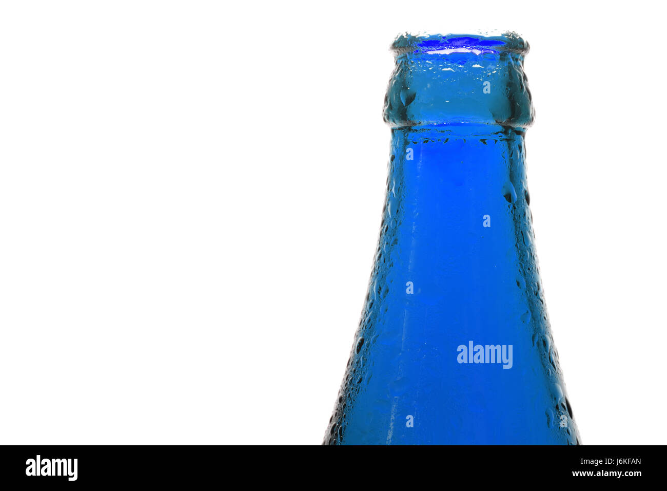 blue bottle with condensation Stock Photo - Alamy