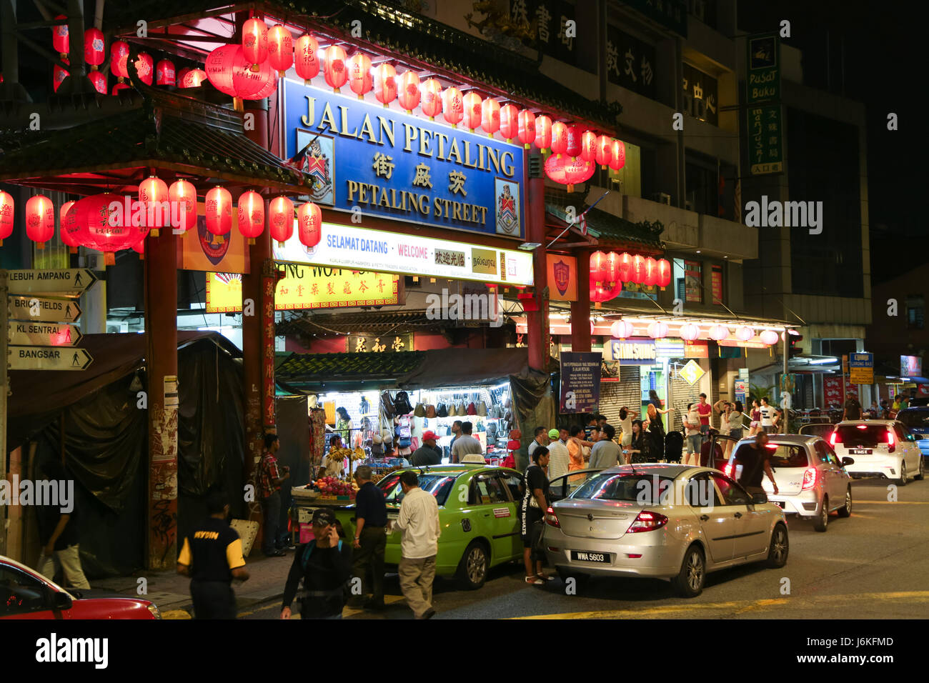 Kuala Lumpur Chinatown Malaysia Signboard High Resolution Stock ...