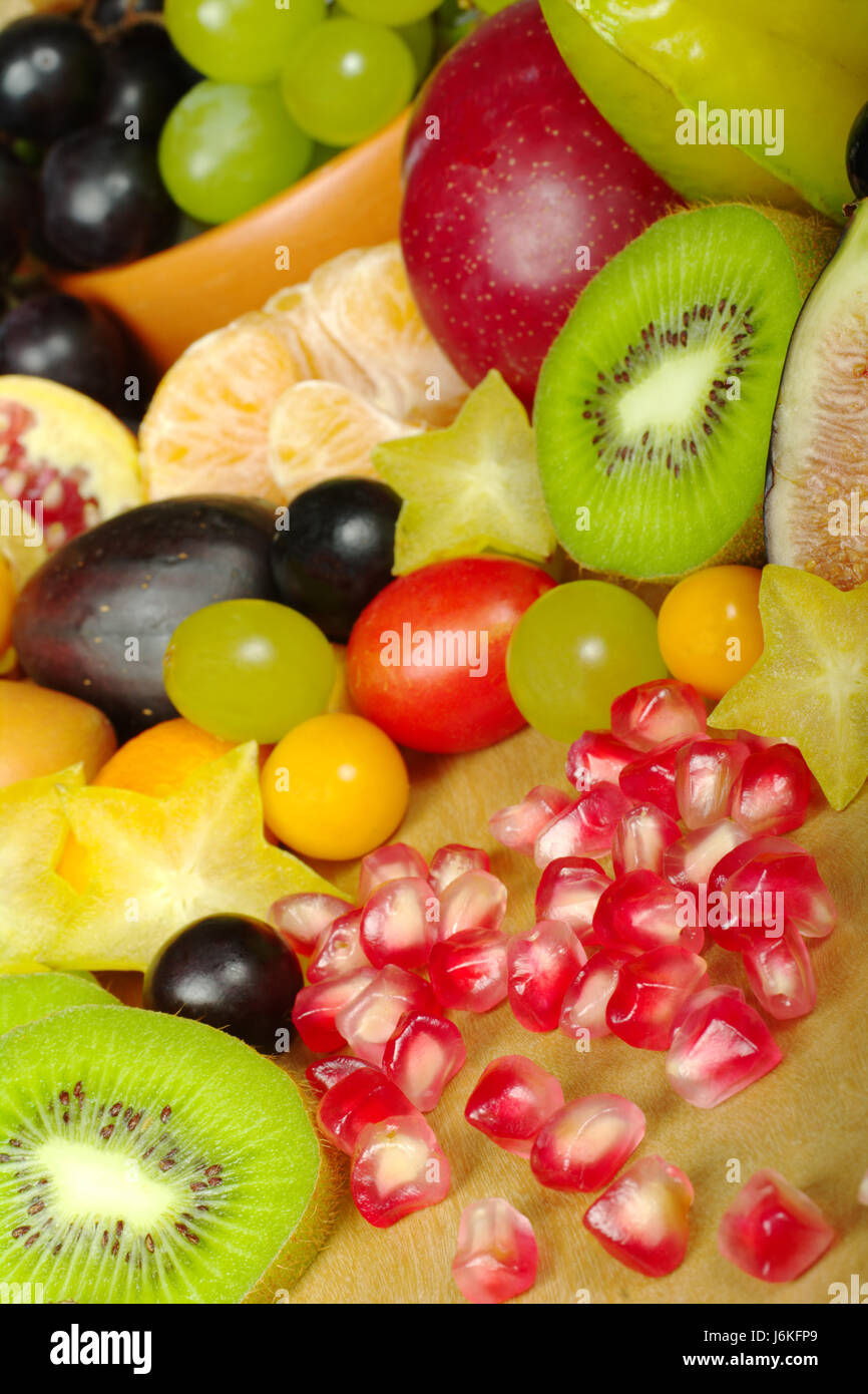exotic fruit mix Stock Photo - Alamy