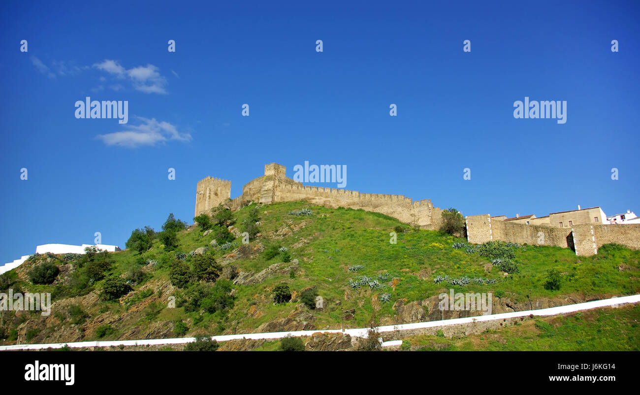 hill stone wall ruins roman old river water houses stronghold statue ...