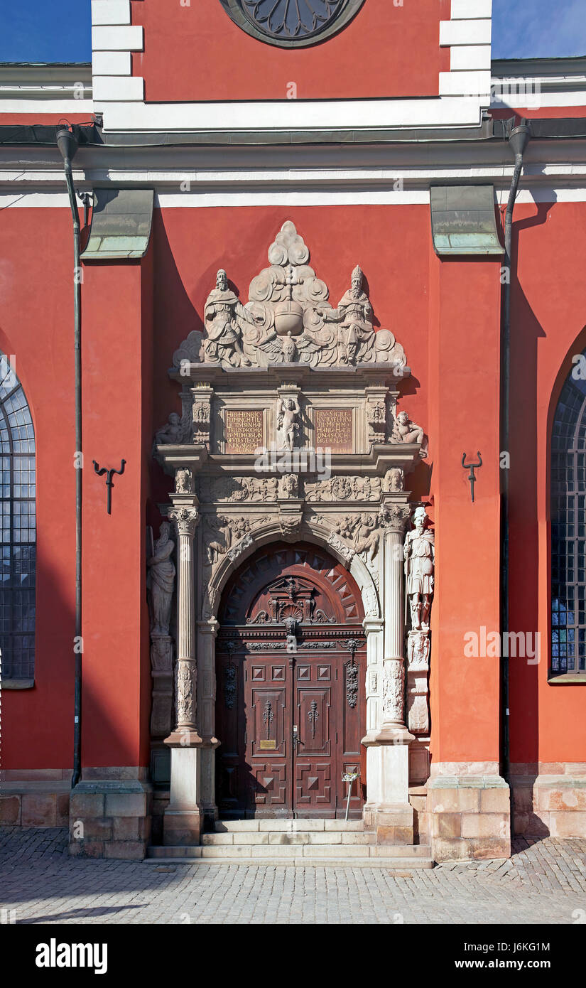 historical portal,sankt jacobs kyrka,stockholm,sweden Stock Photo - Alamy