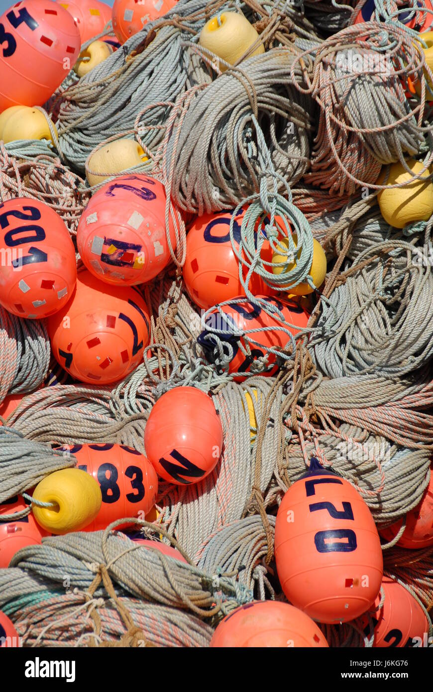 ropes and buoys Stock Photo - Alamy