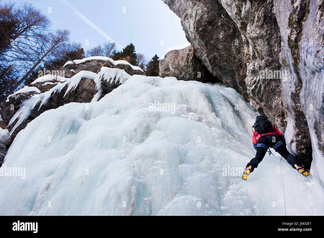 rise climb climbing ascend uphill tread clamber climber woman big large ...