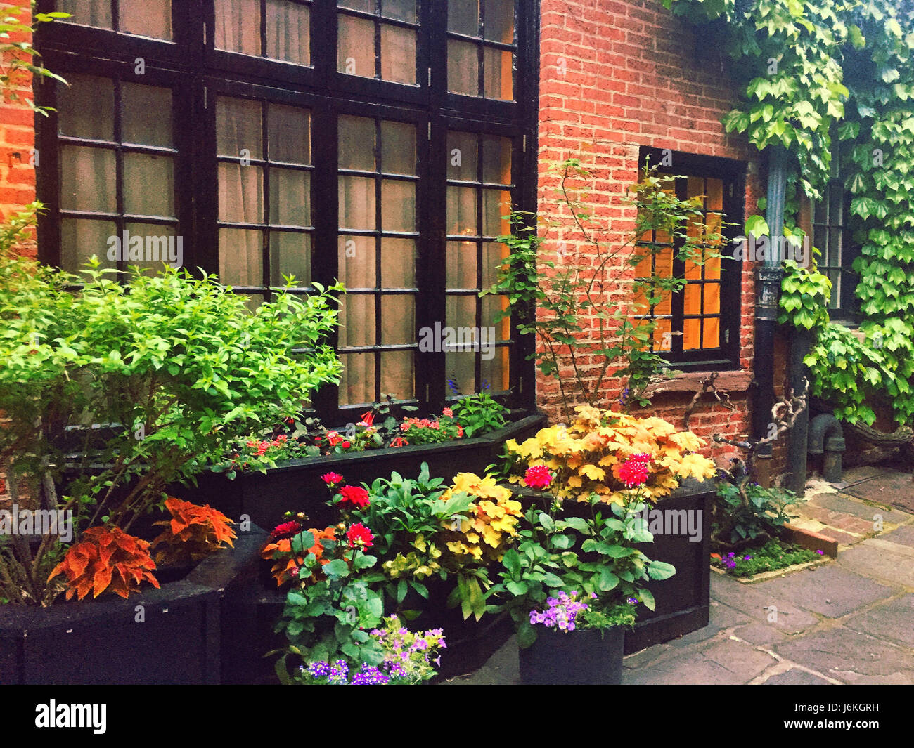 Sniffen Court Historic District in Murray Hill, NYC, east 36th street ...