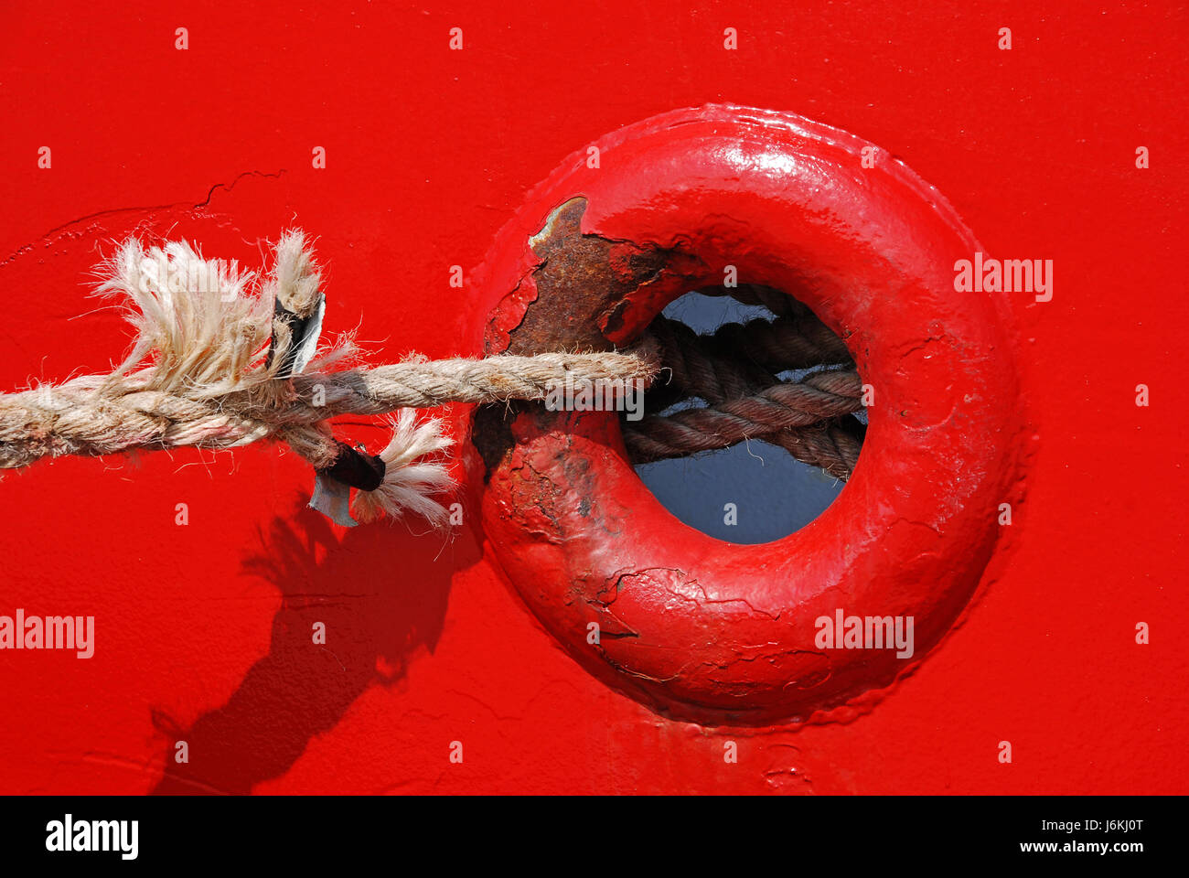 red ship wall Stock Photo - Alamy