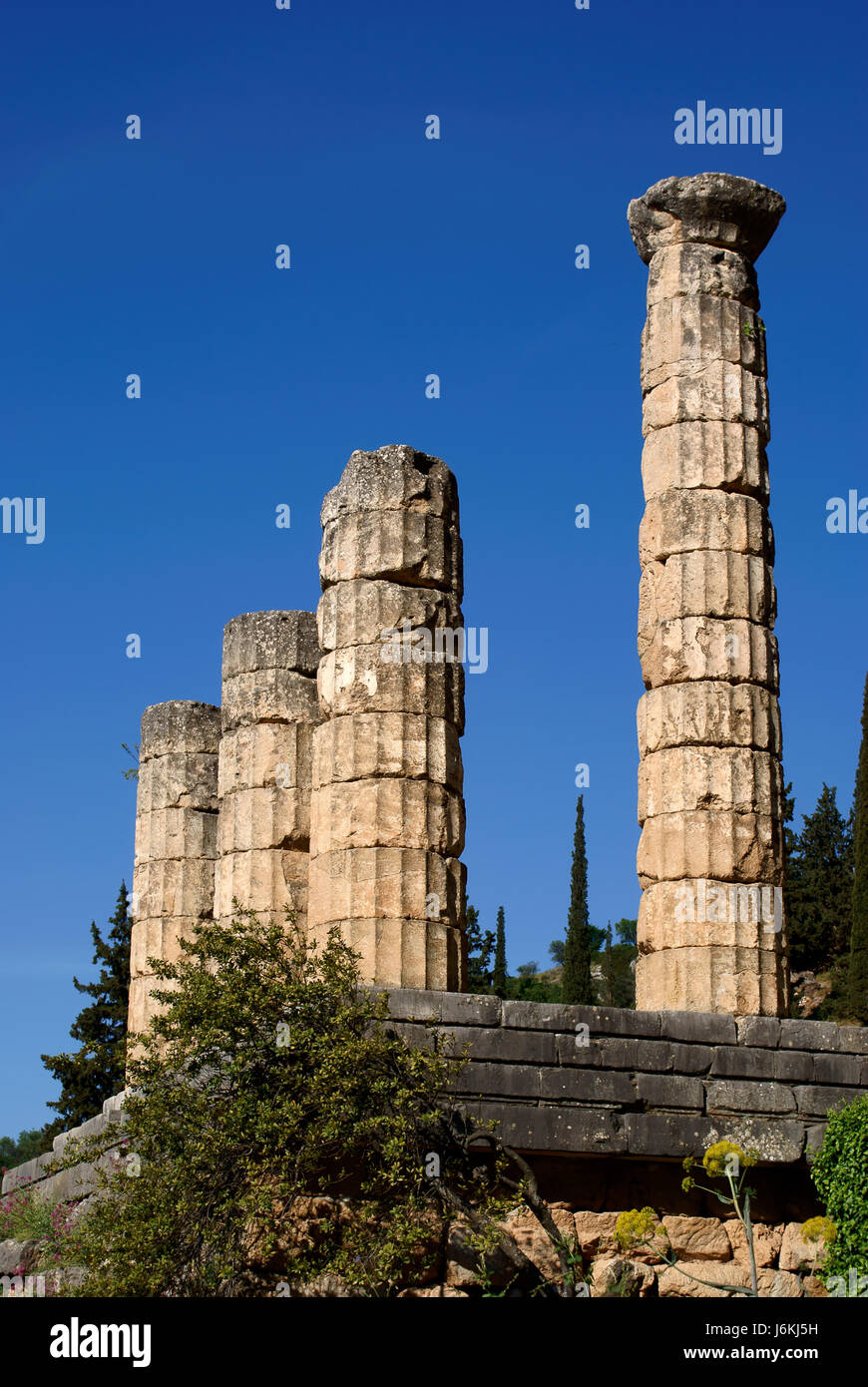 ancient temple columns Stock Photo - Alamy