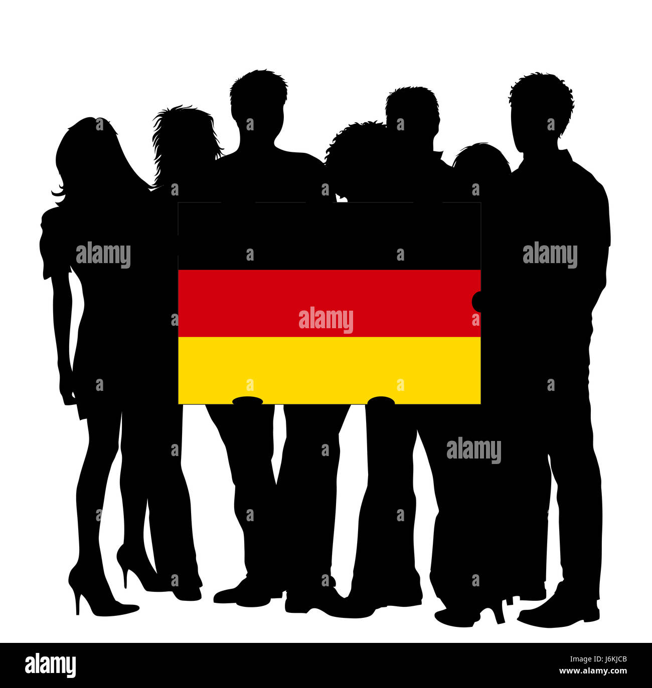 people with flag germany Stock Photo - Alamy