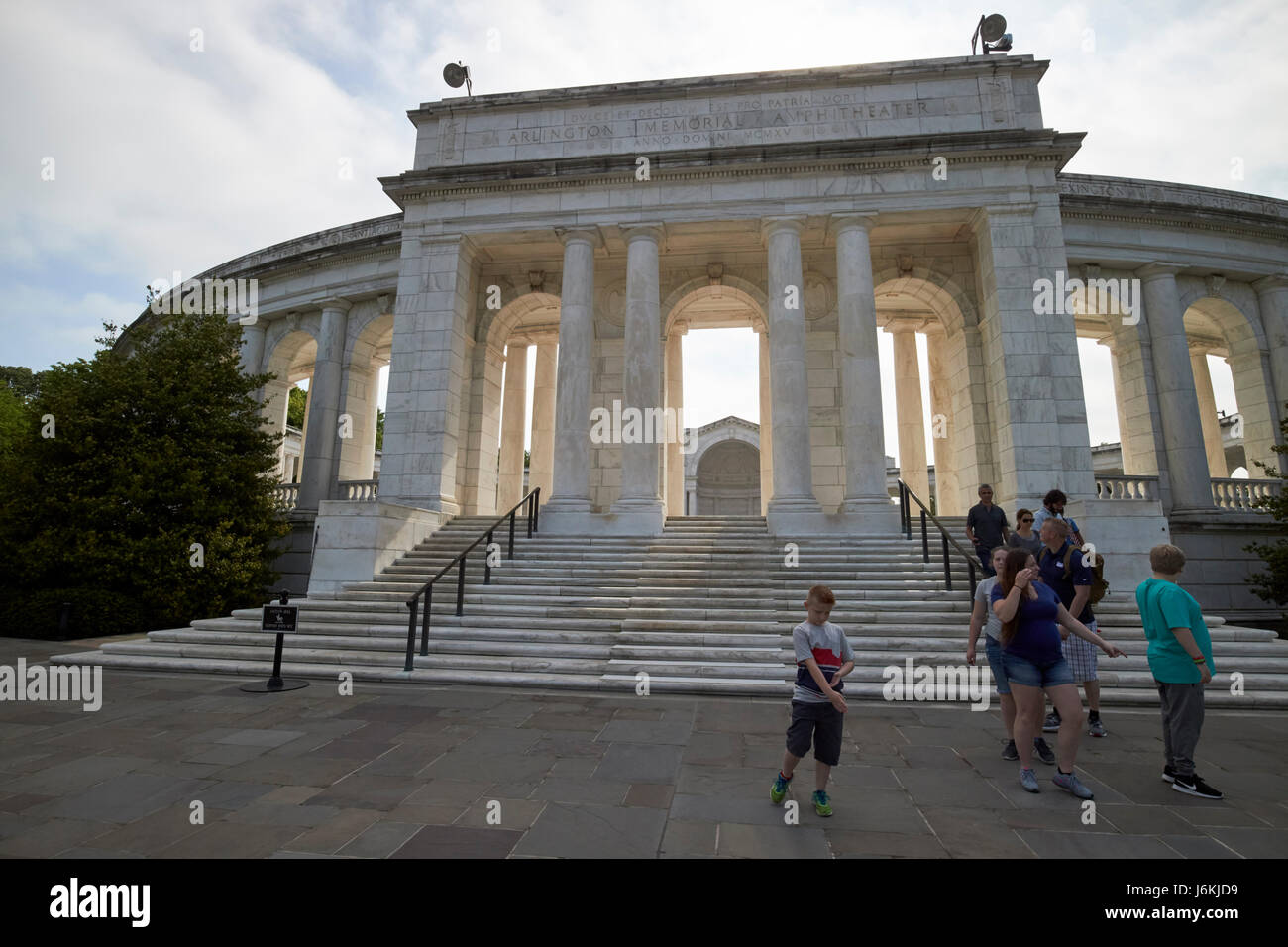 the memorial amphitheater arlington cemetery Washington DC USA Stock ...