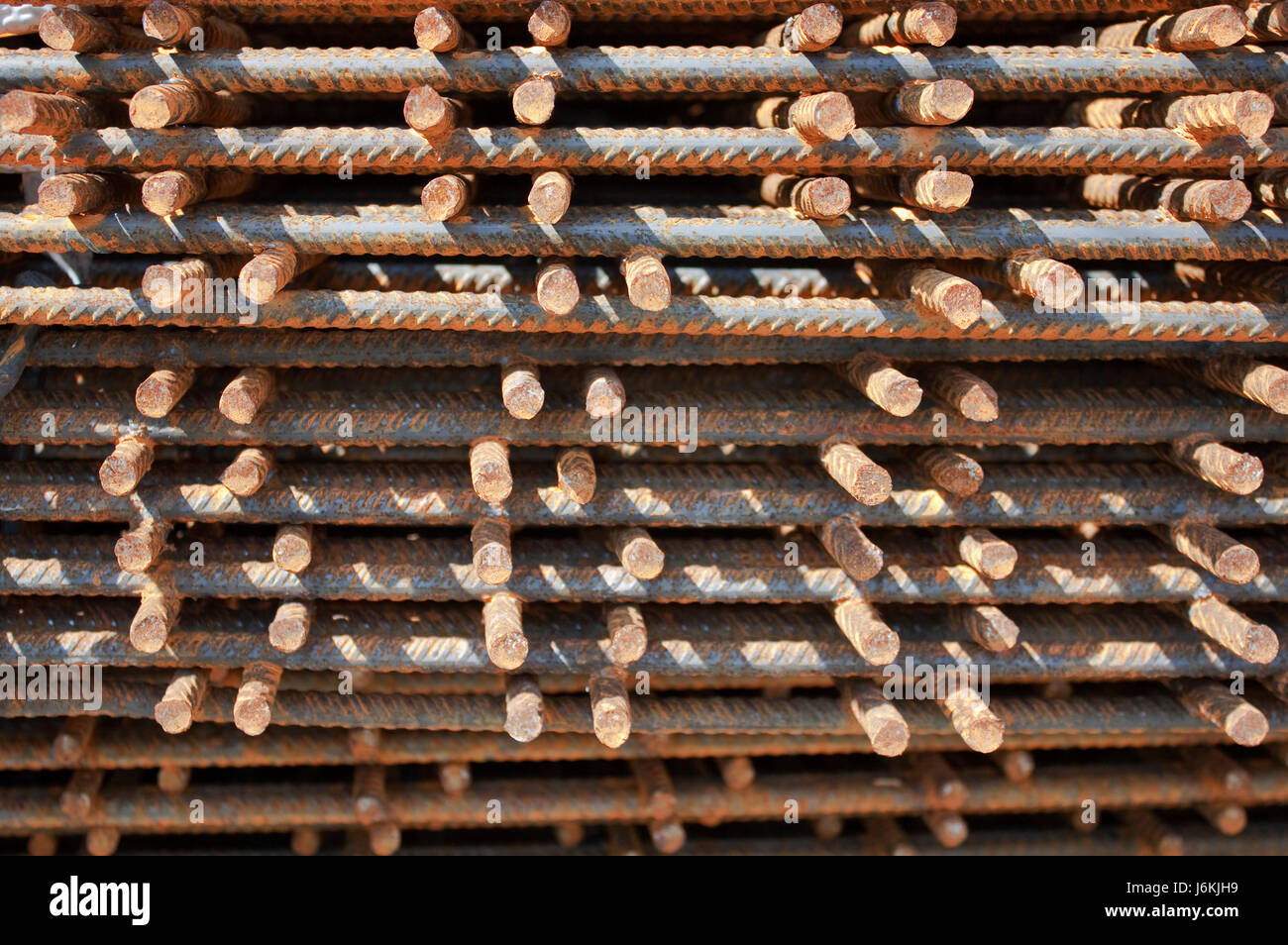 strong iron concrete steel rods construction close industry industrial ...