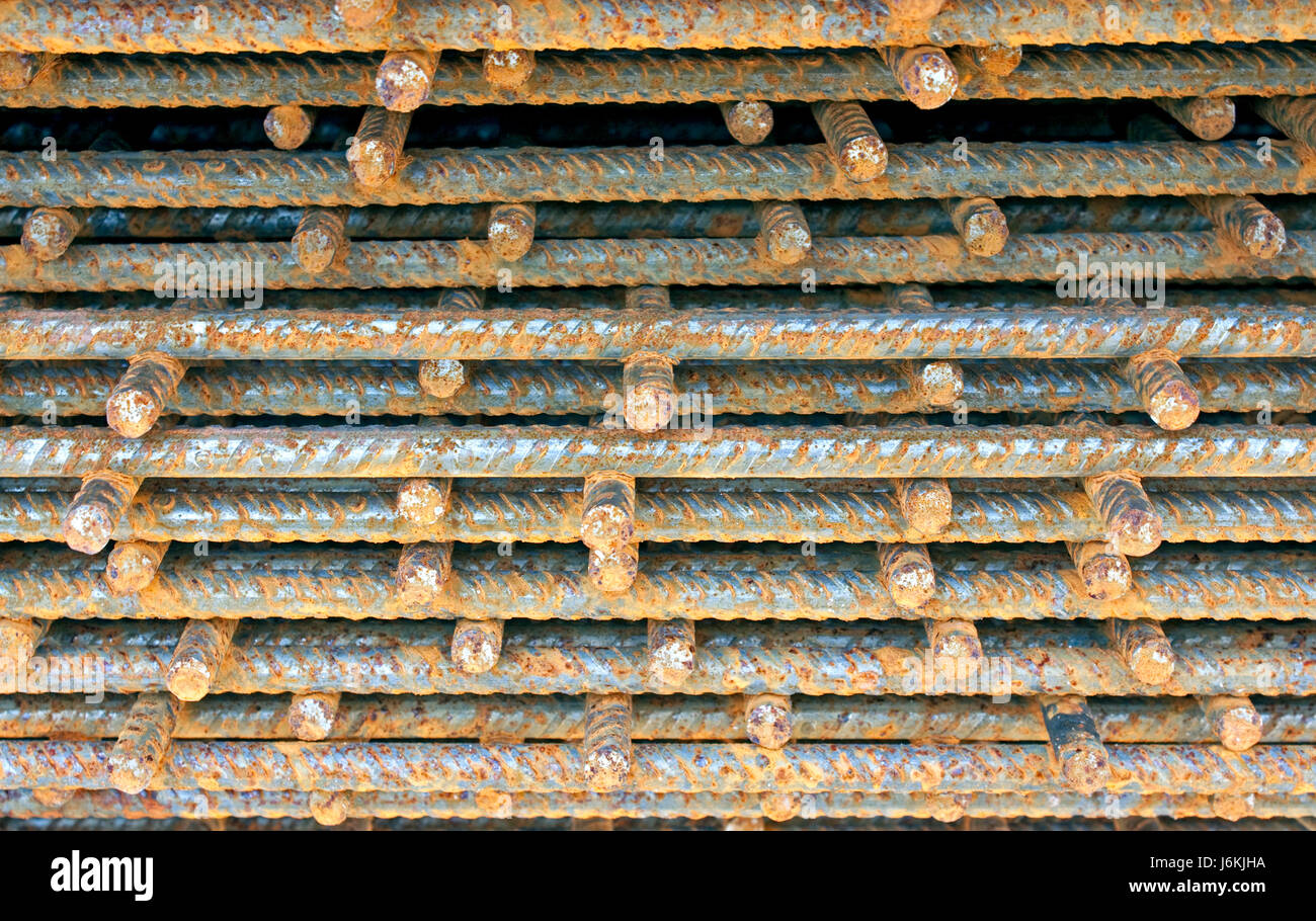 strong iron concrete steel rods construction close industry industrial ...