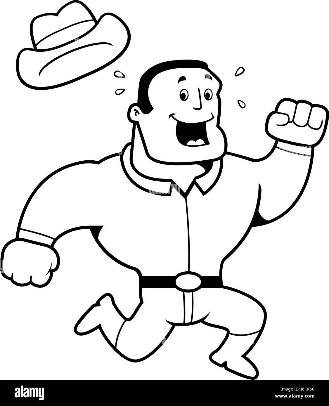 Cowboy running Stock Vector Images - Alamy