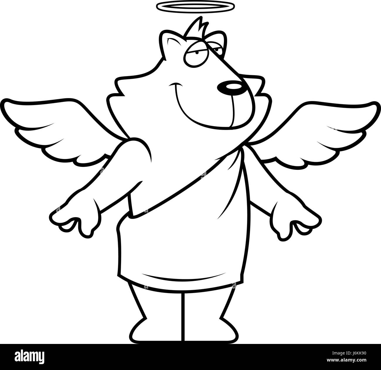 Cat angel illustration wings hi-res stock photography and images - Alamy