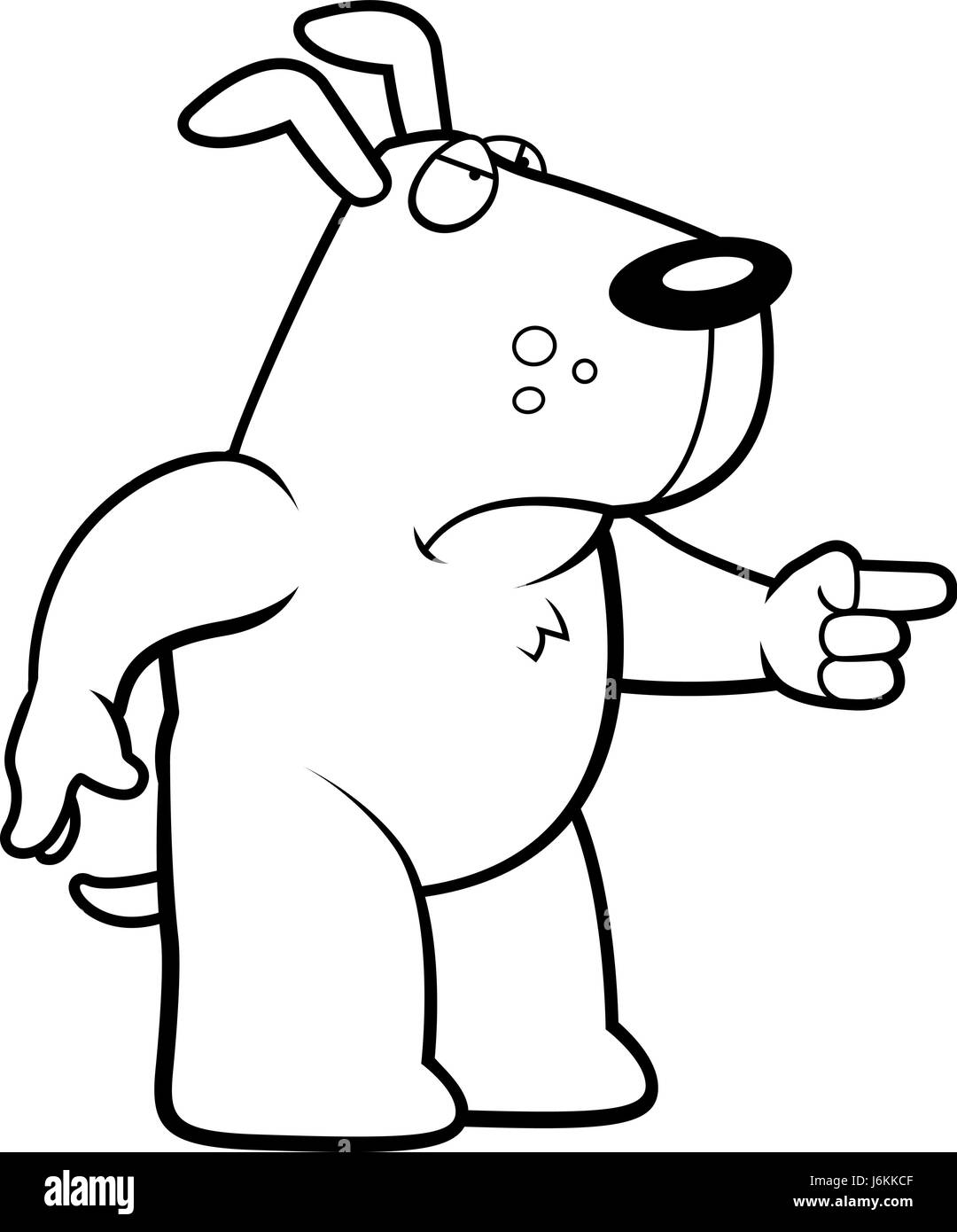 A cartoon dog with an angry expression Stock Vector Image & Art - Alamy