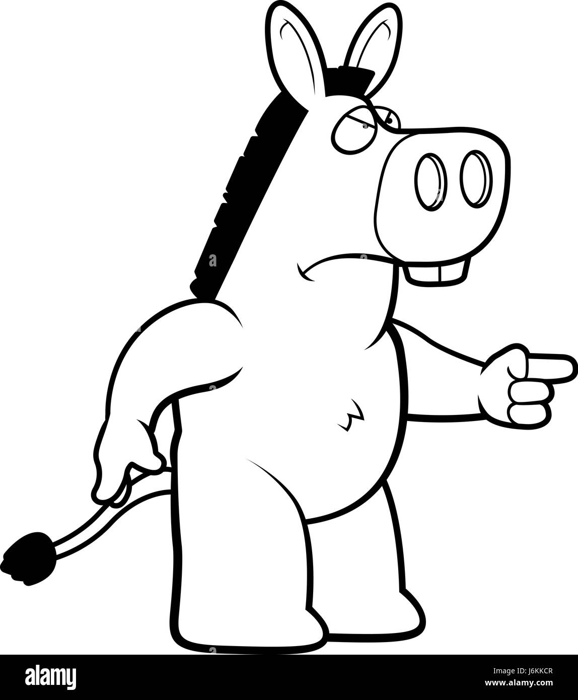 A cartoon donkey with an angry expression Stock Vector Image & Art - Alamy