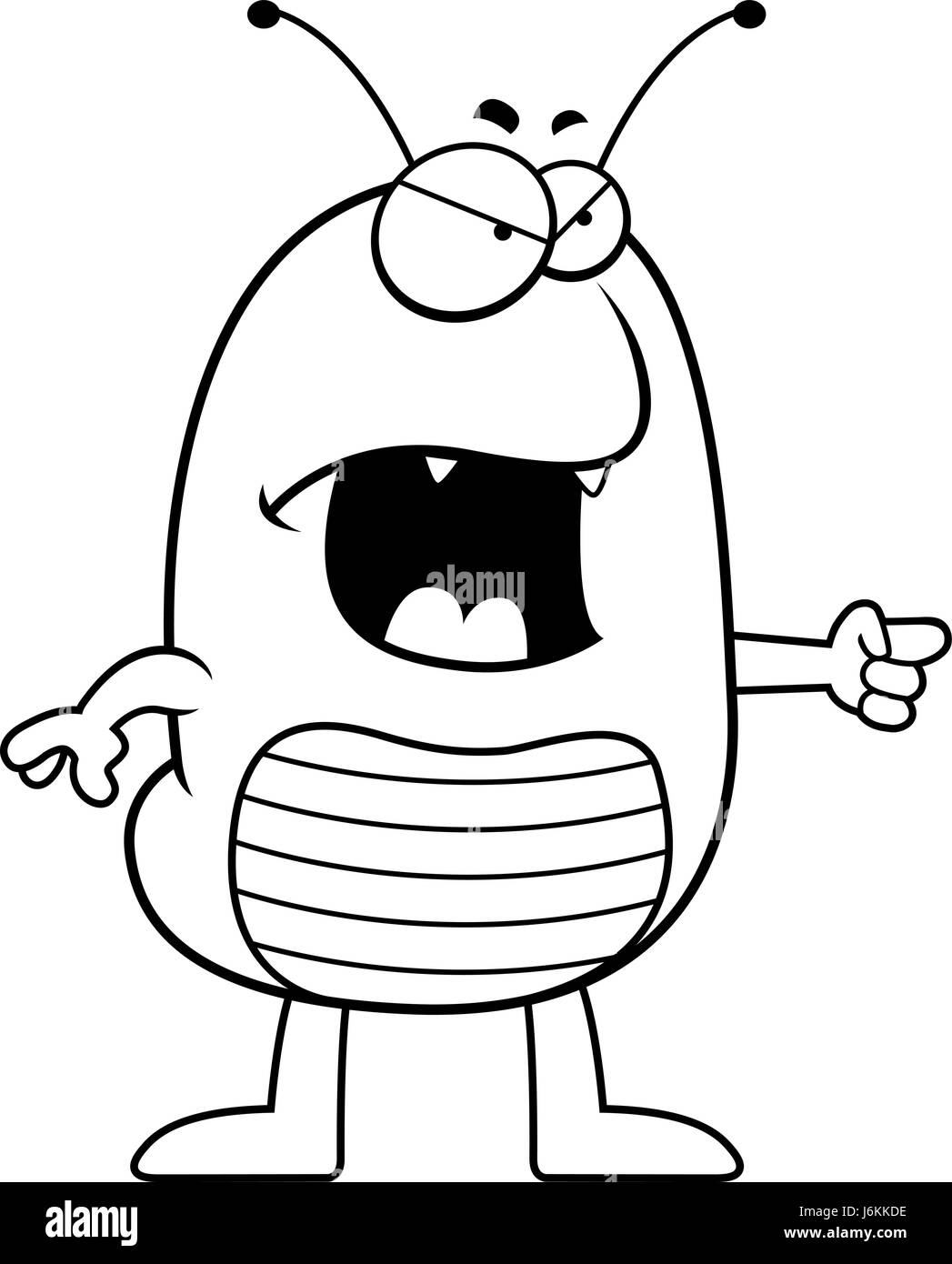 A cartoon flea with an angry expression Stock Vector Image & Art - Alamy