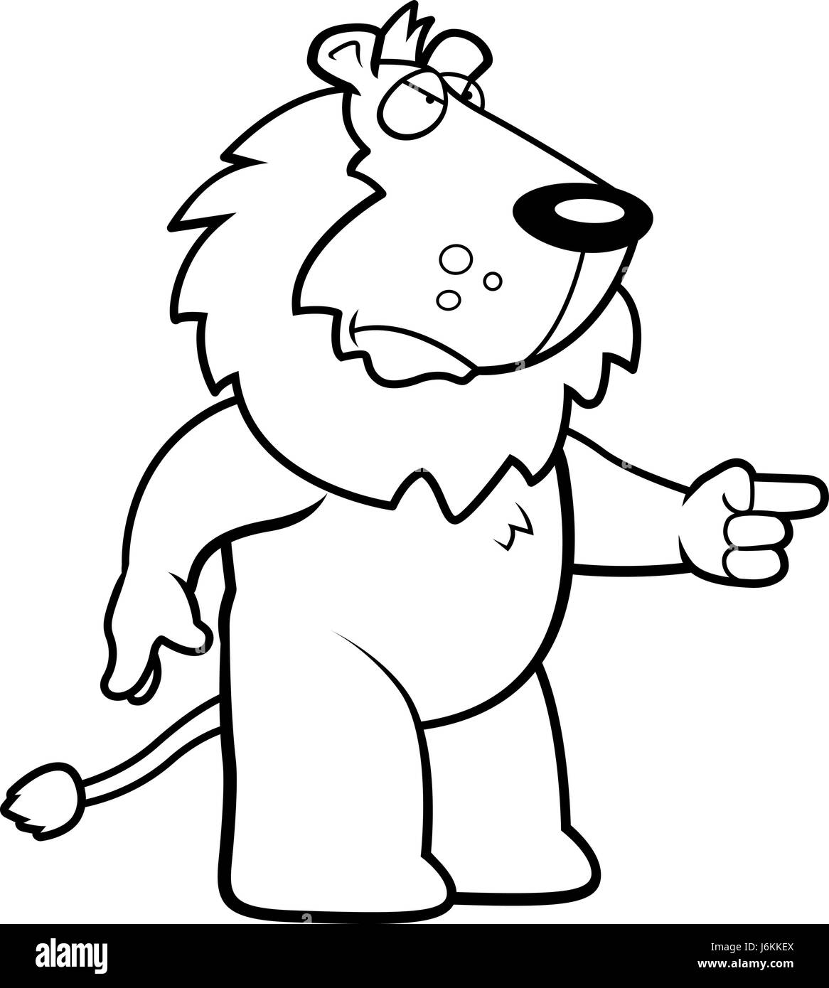 Cartoon lion angry expression hi-res stock photography and images - Alamy