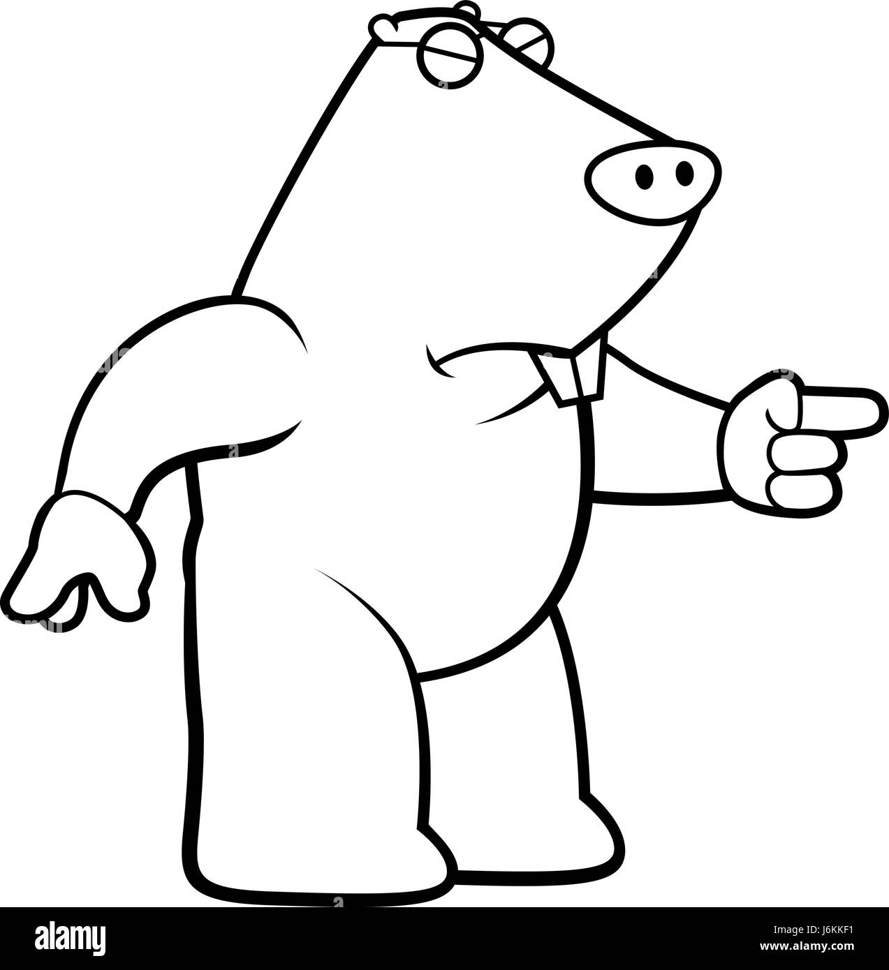 Cartoon mole looking angry pointing hi-res stock photography and images ...