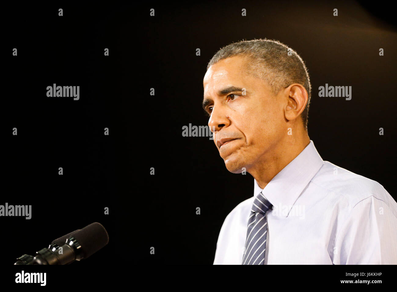 President Barack Obama answers questions during a town hall meeting at ...