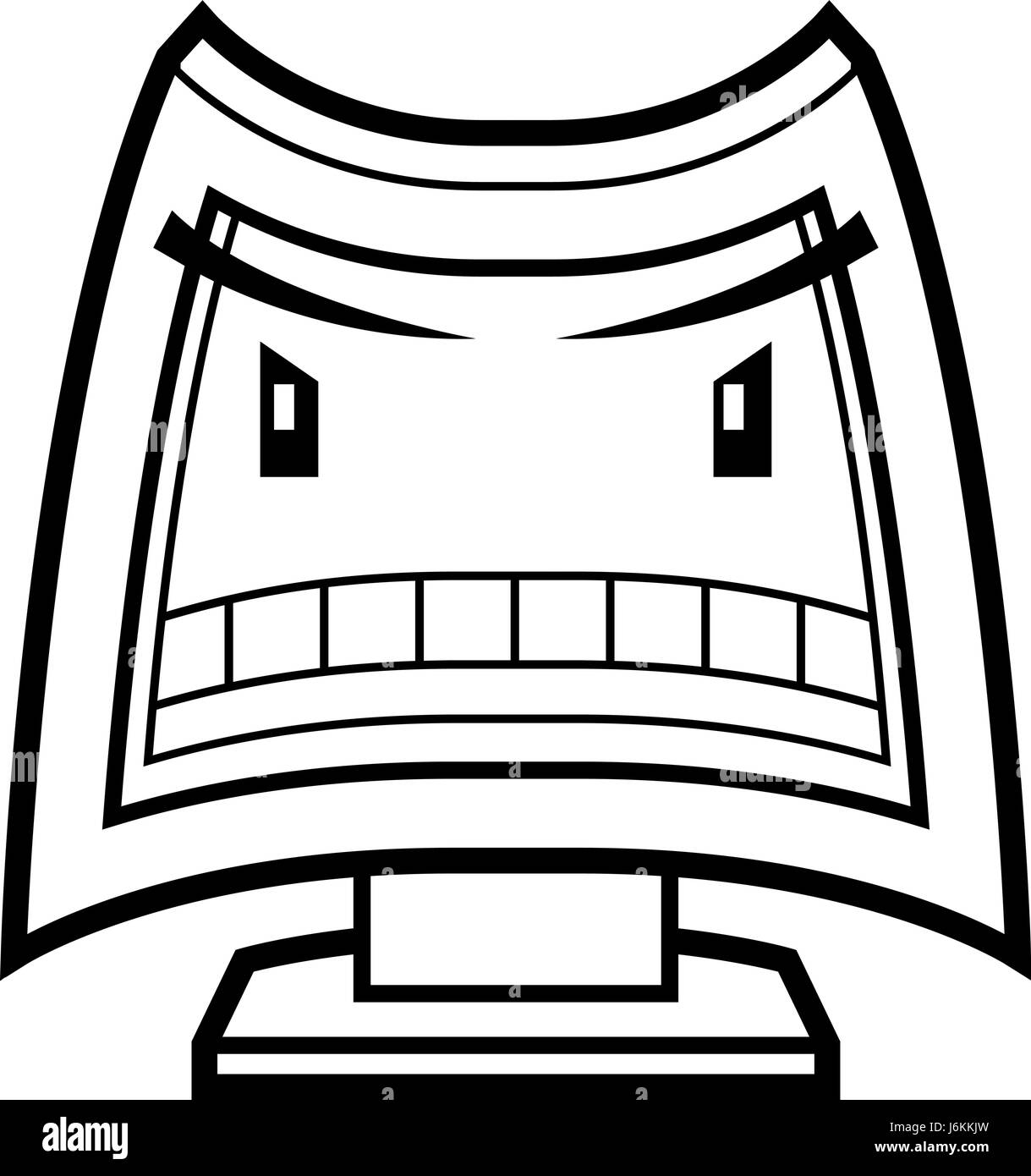 Cartoon computer screen hi-res stock photography and images - Alamy