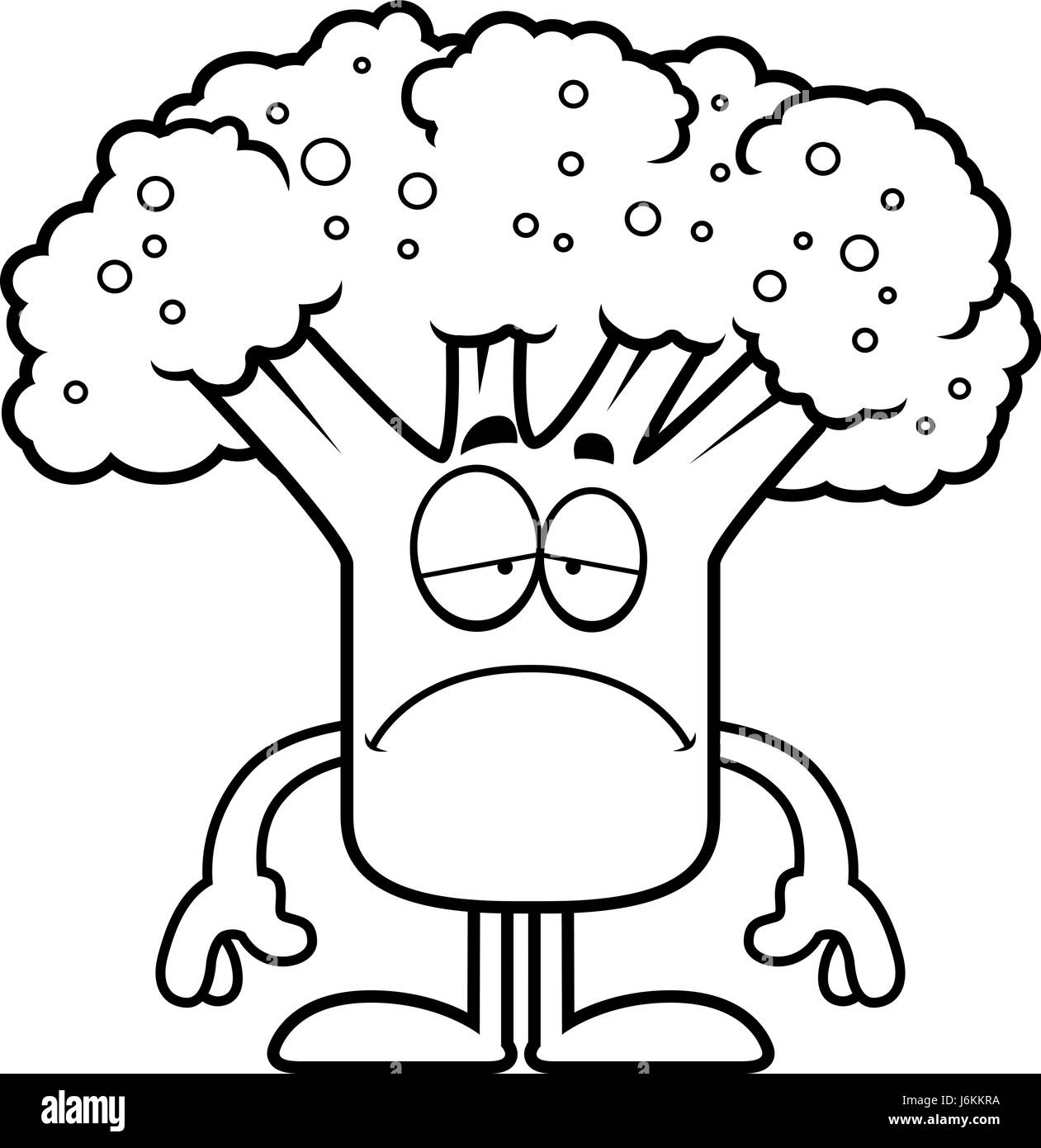 Sad broccoli Stock Vector Images - Alamy