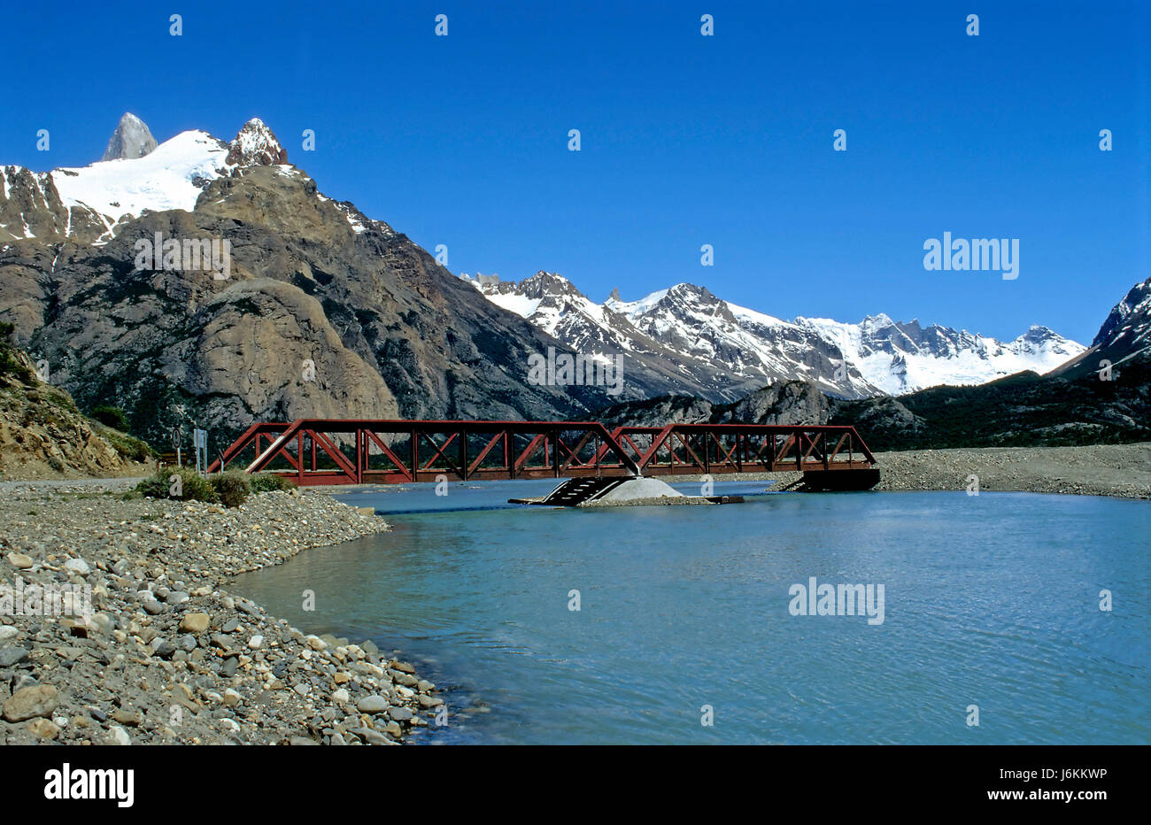 argentina andes read river water blue mountains holiday vacation ...