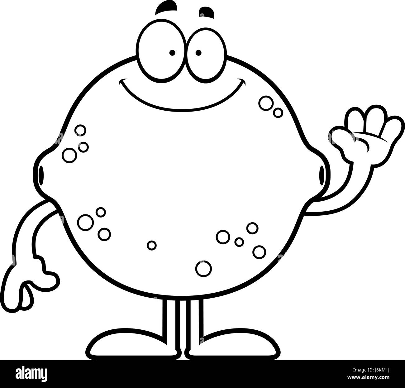 A cartoon illustration of a lemon waving Stock Vector Image & Art - Alamy