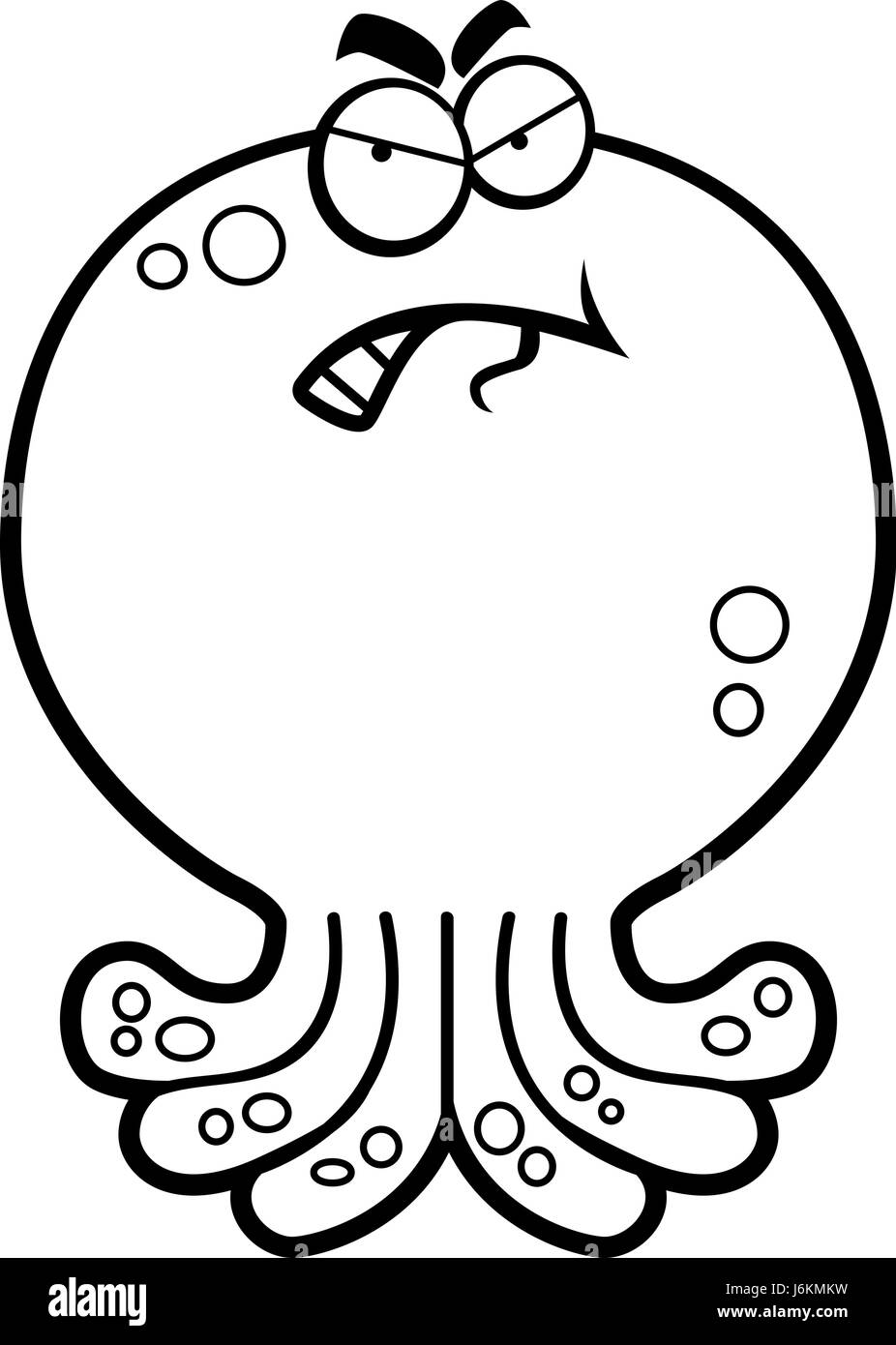 Angry Octopus Drawing