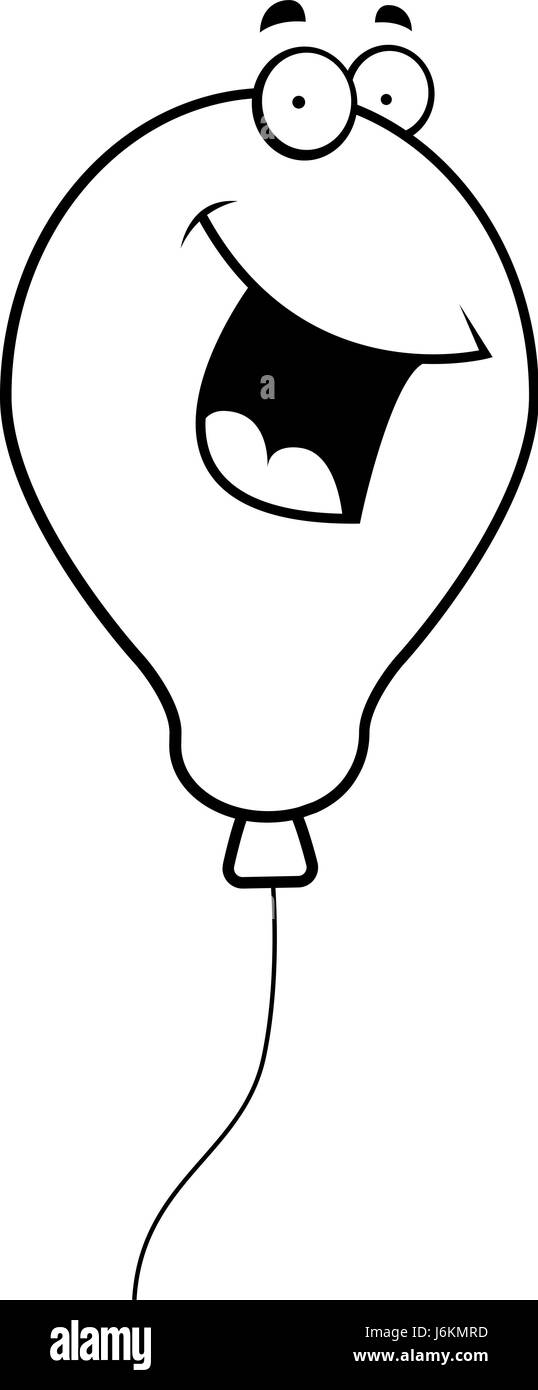 A cartoon red balloon smiling and happy Stock Vector Image & Art - Alamy