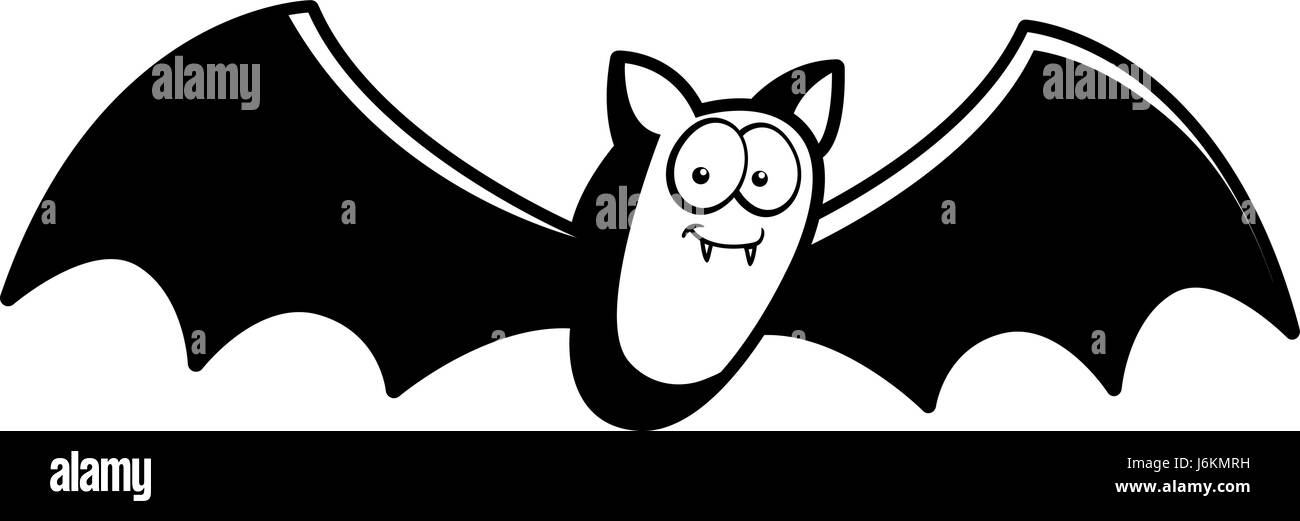 A happy cartoon bat flying and smiling Stock Vector Image & Art - Alamy